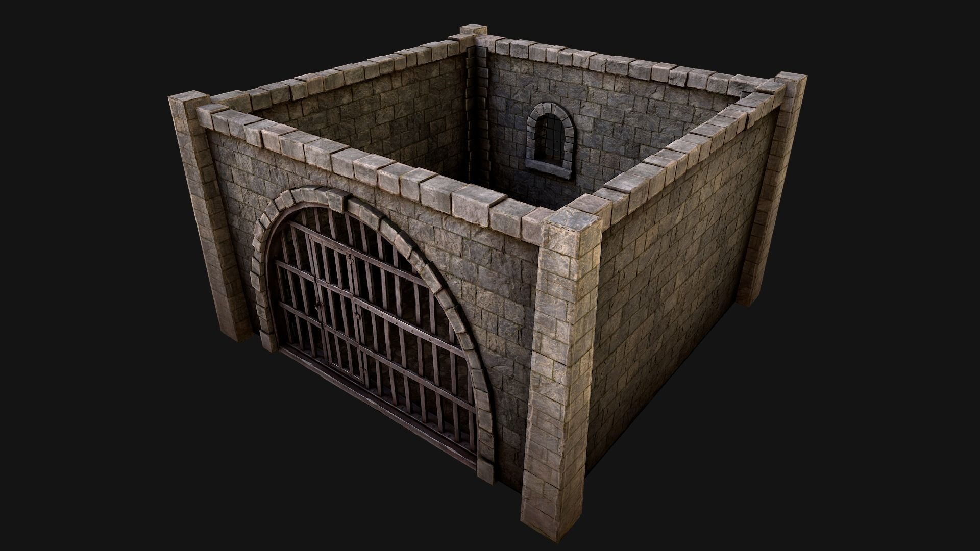 3D model Medieval Prison Cell VR / AR / low-poly | CGTrader