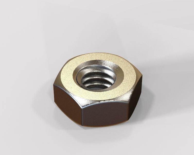 M3 Hex Nut 3D model 3D printable | CGTrader