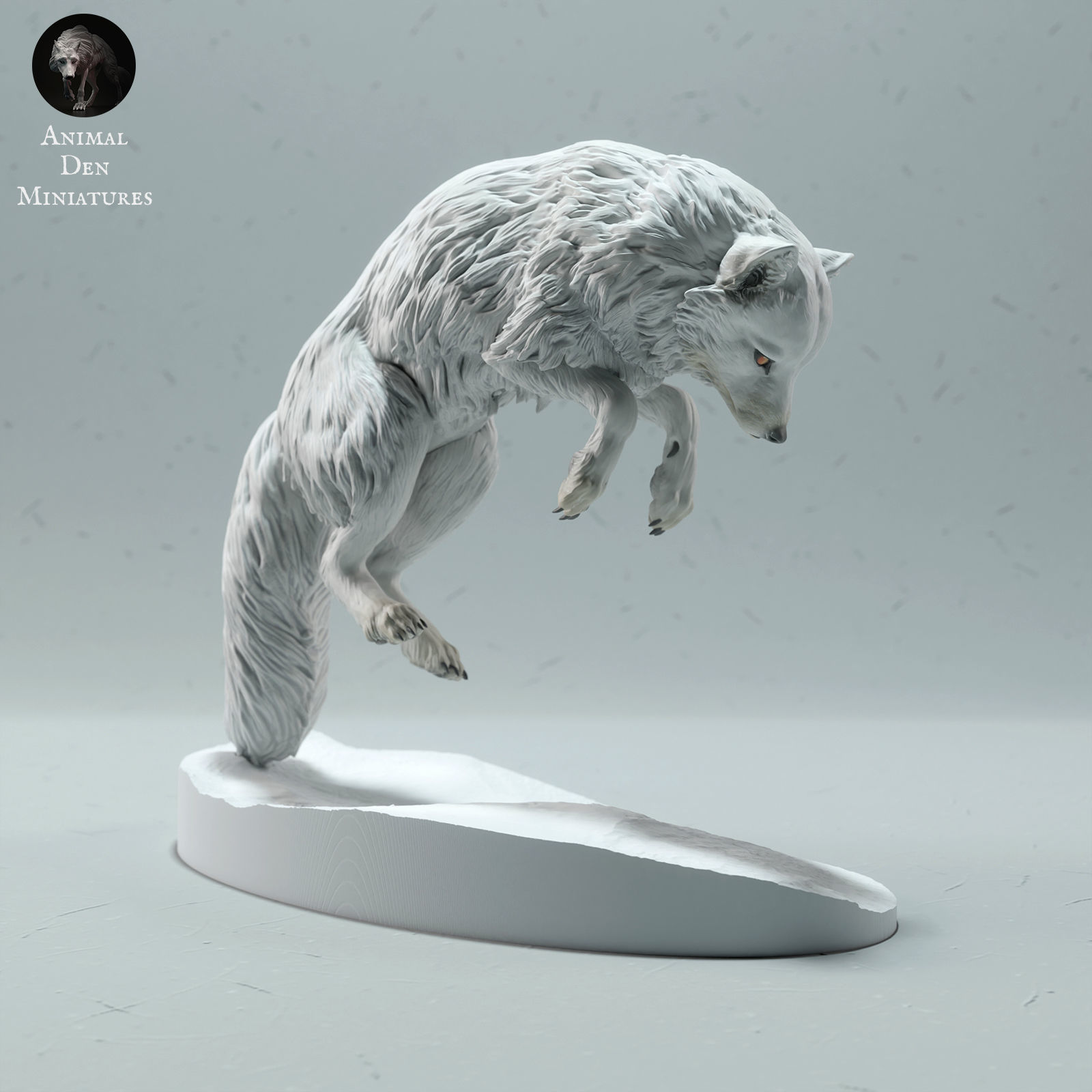 Arctic Fox Jump 3D model 3D printable | CGTrader