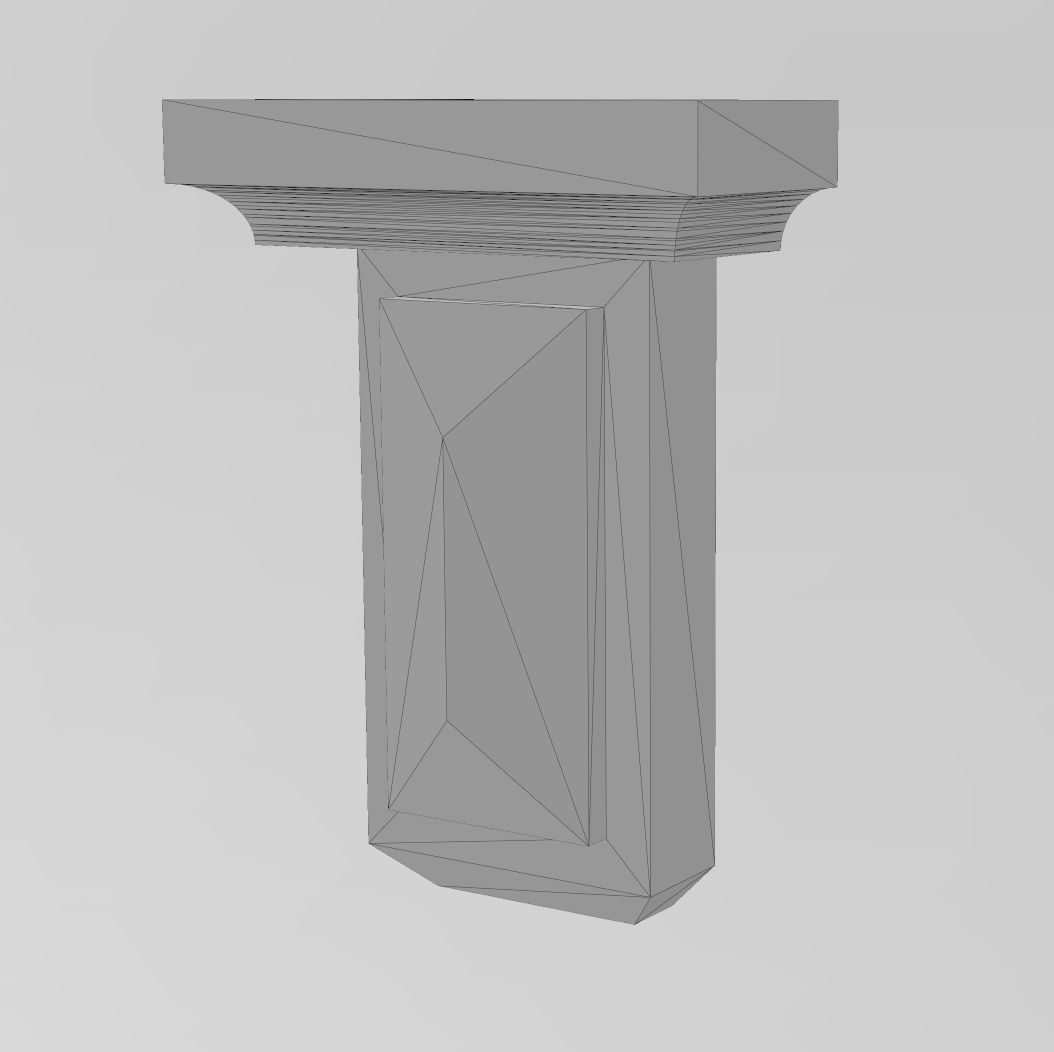 Neoclassical decorative corbel and bracket 3D model 3D printable | CGTrader