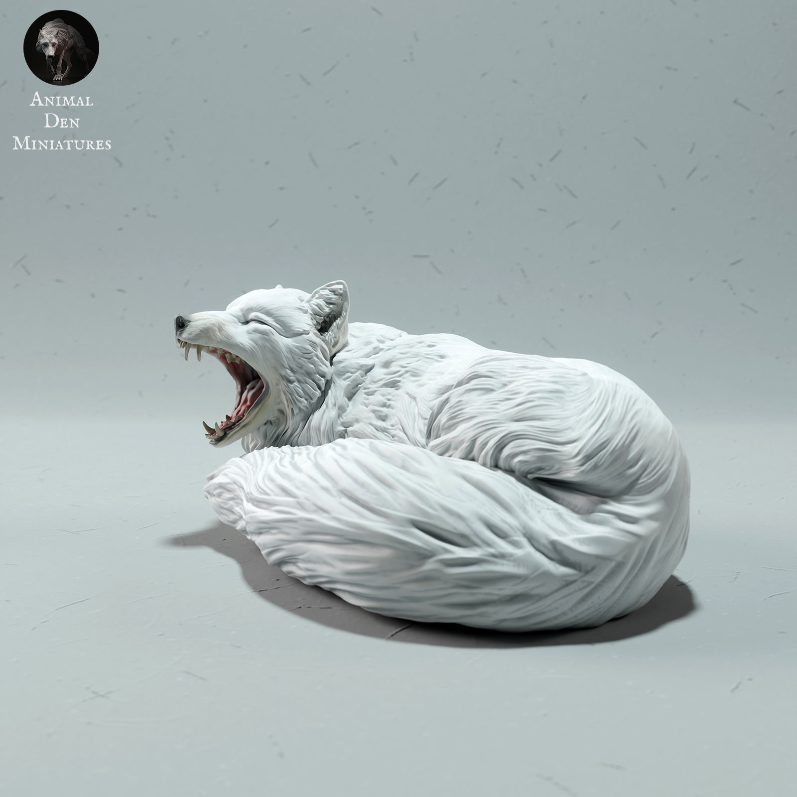 Arctic Fox Sleep 3D model 3D printable | CGTrader