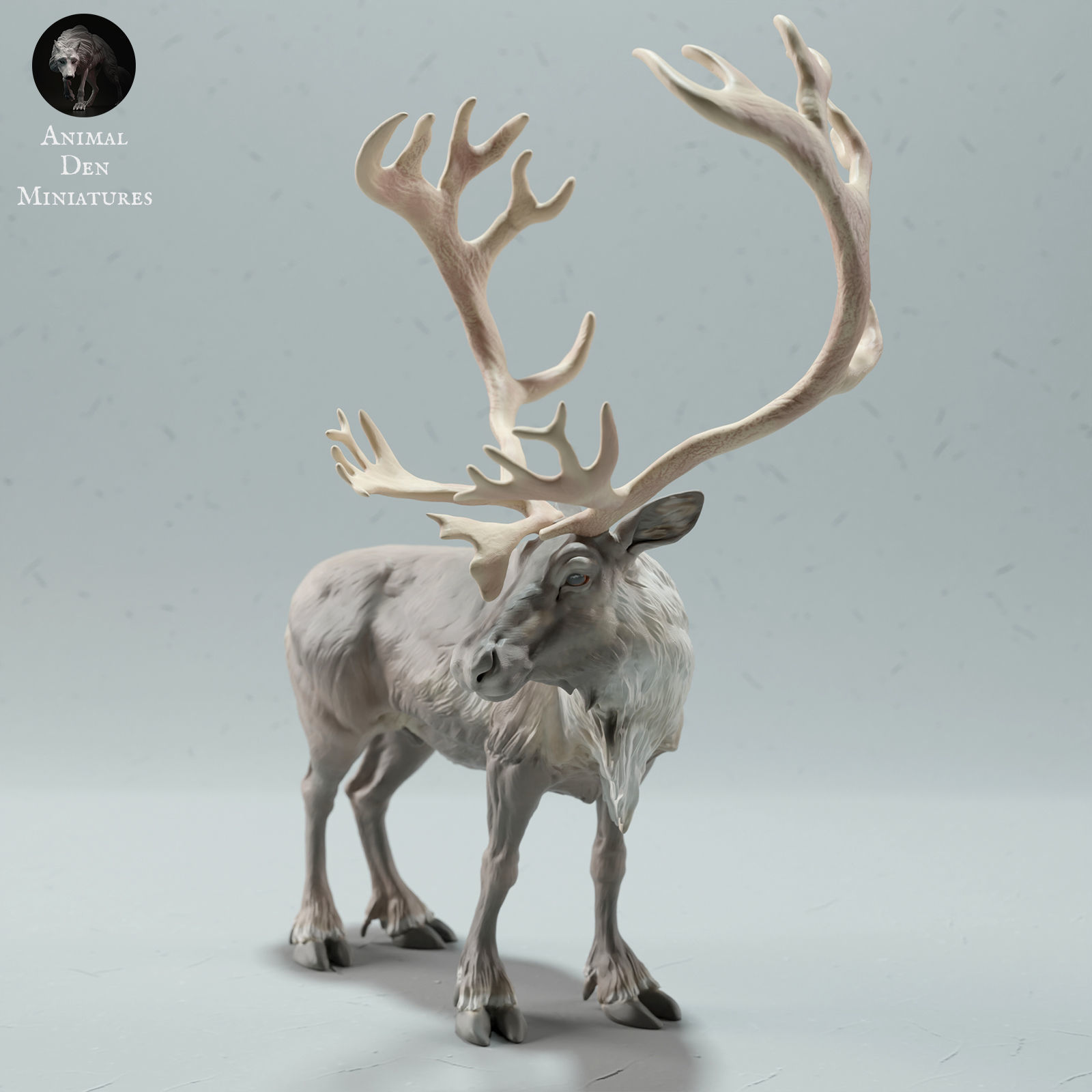 Reindeer - Caribou Bull 3D model 3D printable | CGTrader