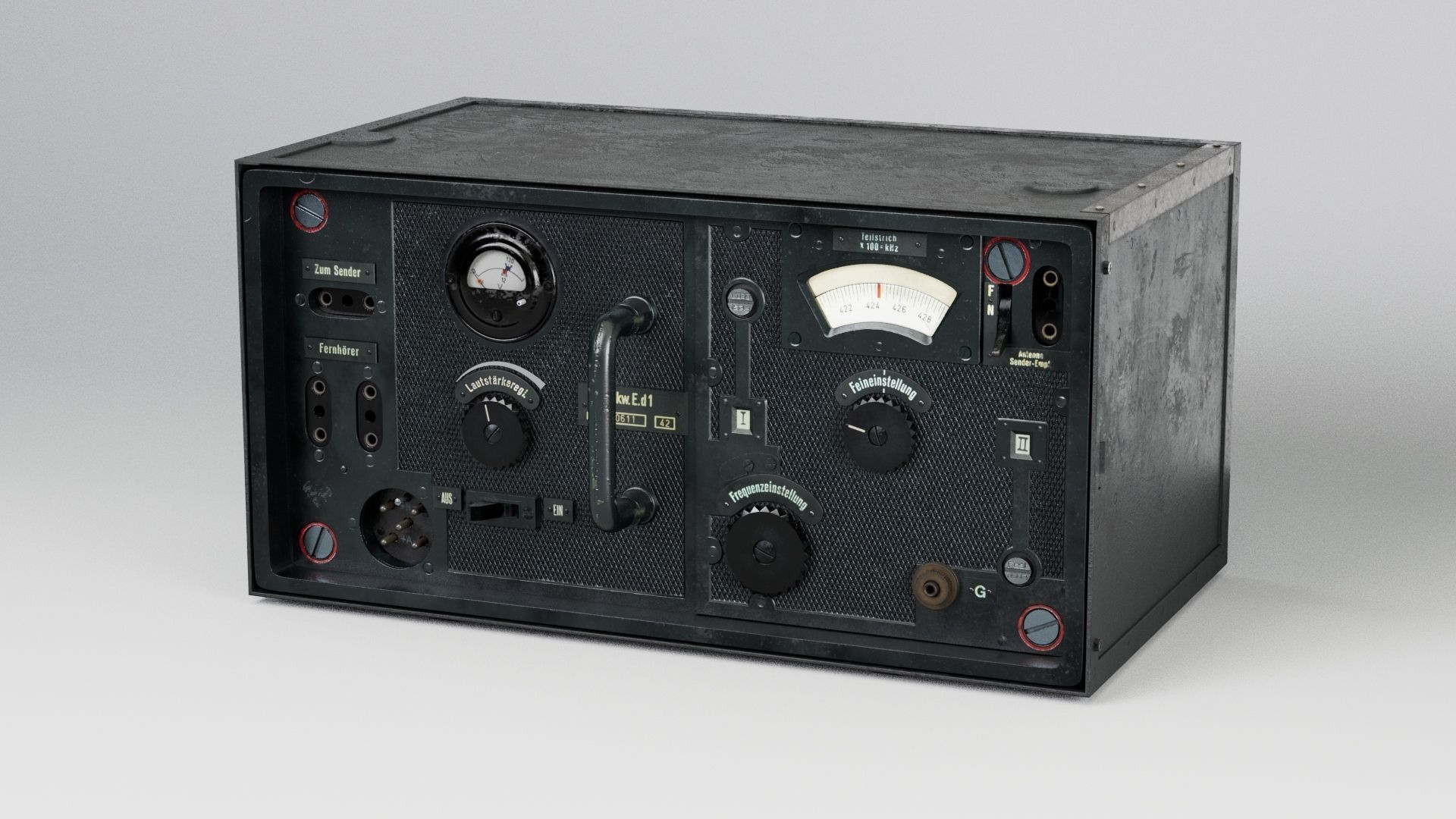 WW2 German Radio - Ukw E d1 3D model | CGTrader