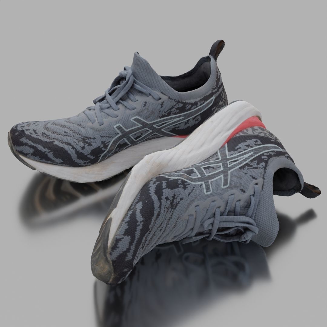 Photogrammetric scan of an asics running shoe 3D model | CGTrader
