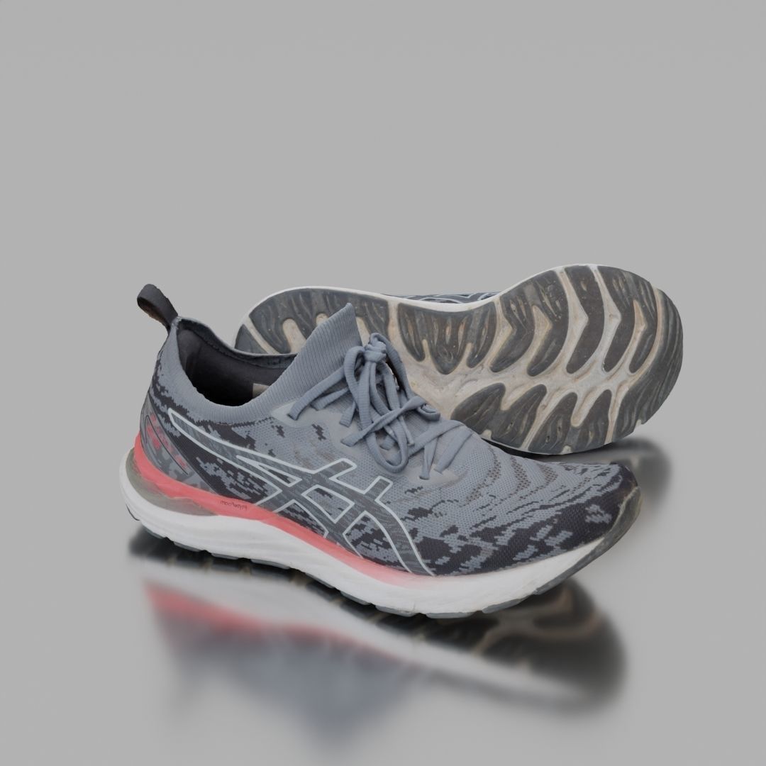 Photogrammetric scan of an asics running shoe 3D model | CGTrader