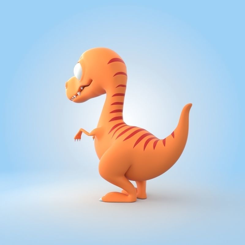Baby T-rex 3D model | CGTrader