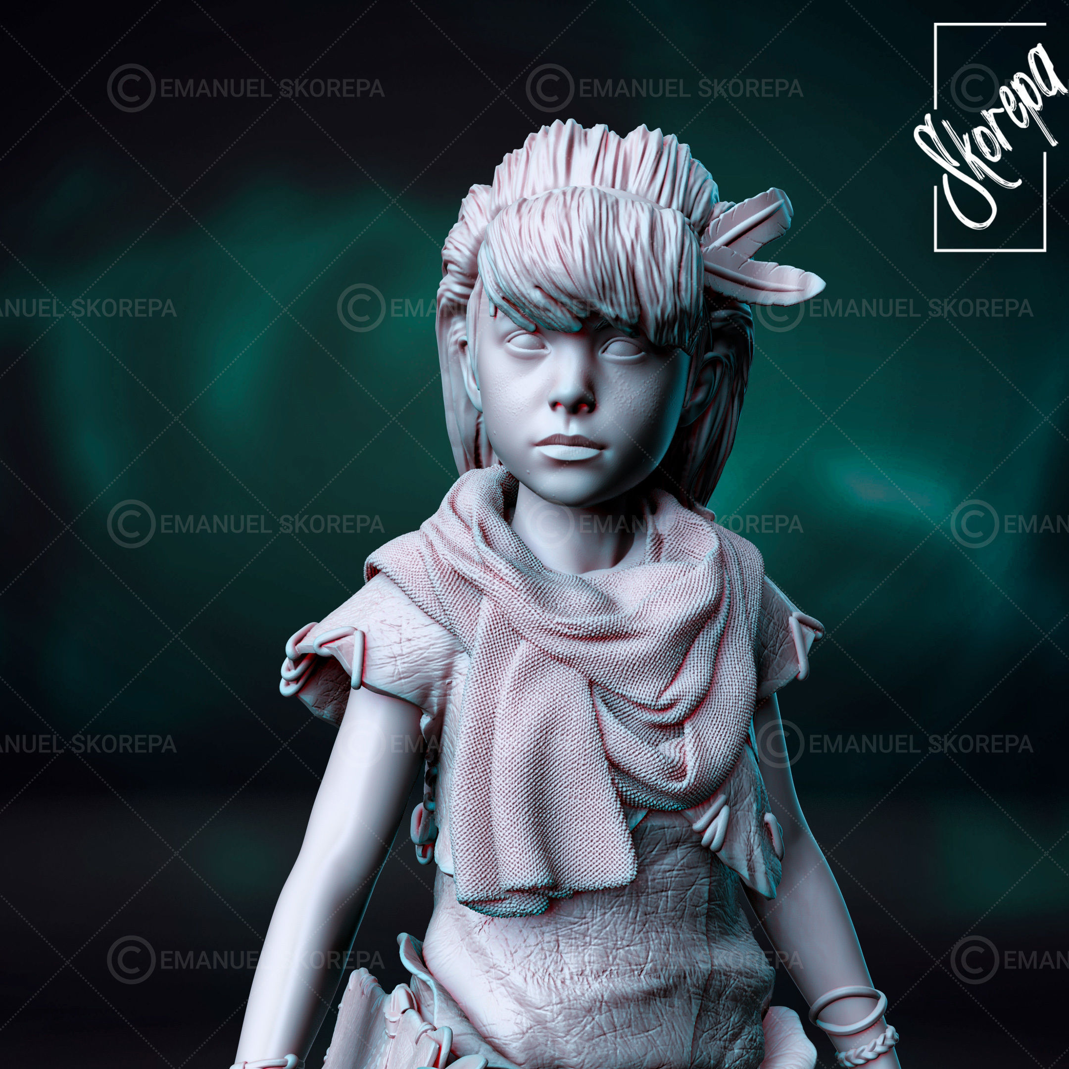 Aloy Young 3D model 3D printable | CGTrader