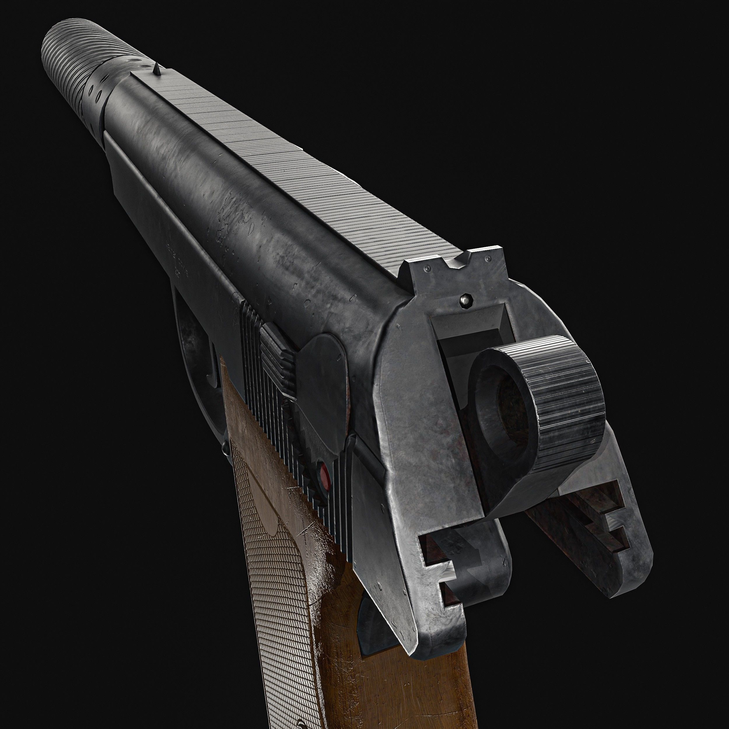 3D model James Bond Walther PPK with Silencer VR / AR / low-poly | CGTrader