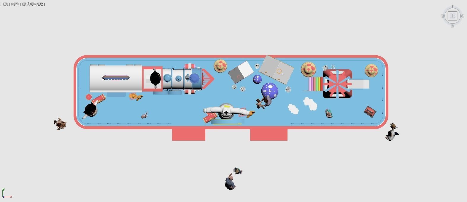 mall atrium booth 3D model | CGTrader