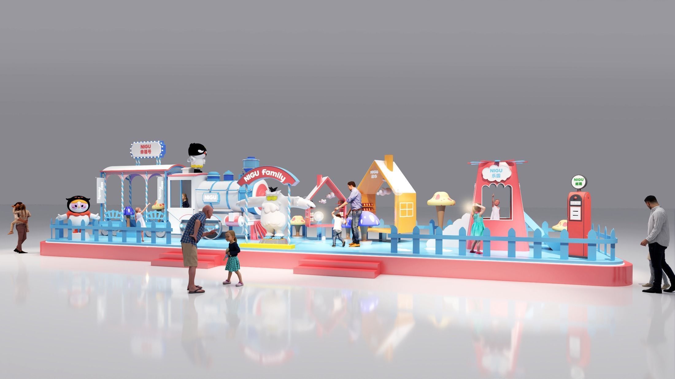 mall atrium booth 3D model | CGTrader