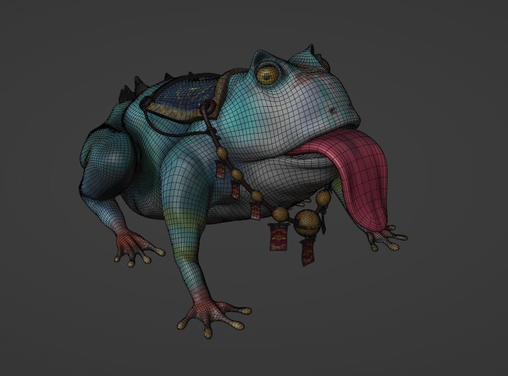 Stylized Royal Frog 3D model | CGTrader