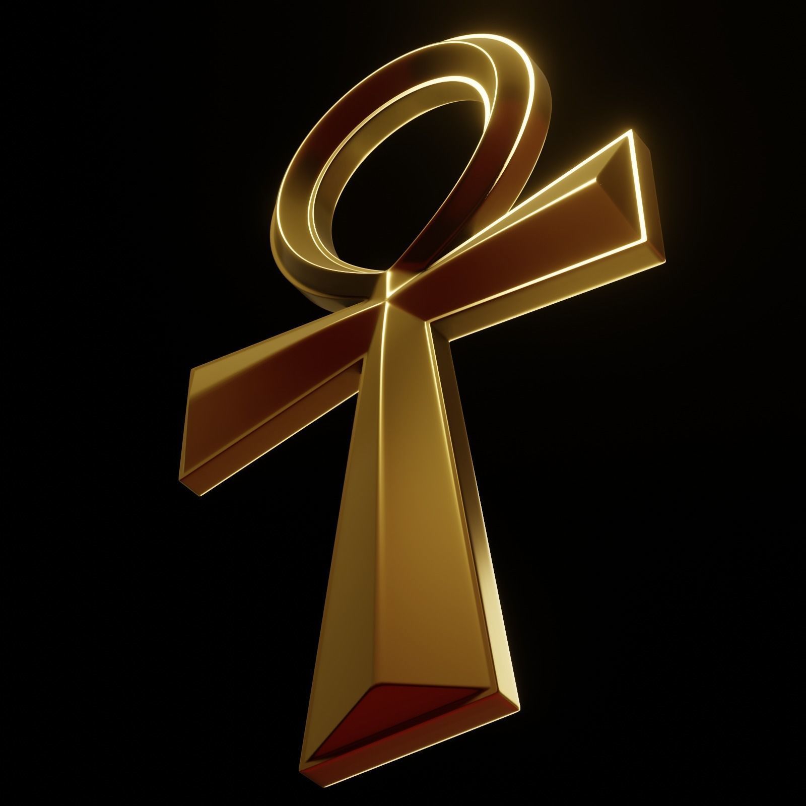 Ankh crux ansata free 3D model 3D printable | CGTrader