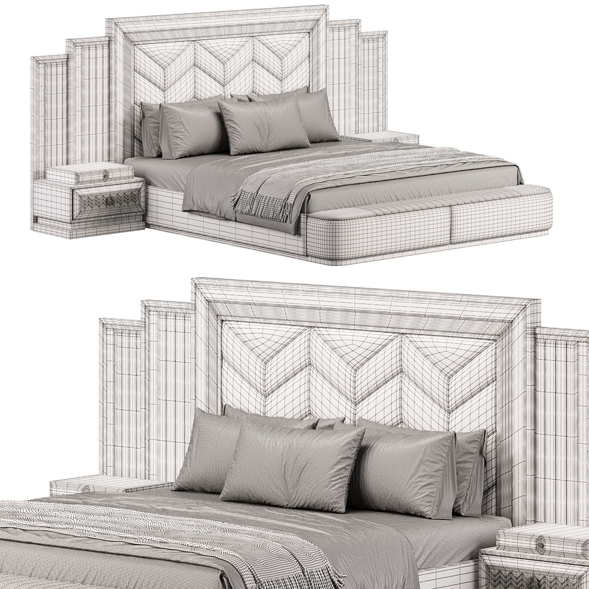 LUGANO BED BY POLOX FURNITURE 001 3D model | CGTrader
