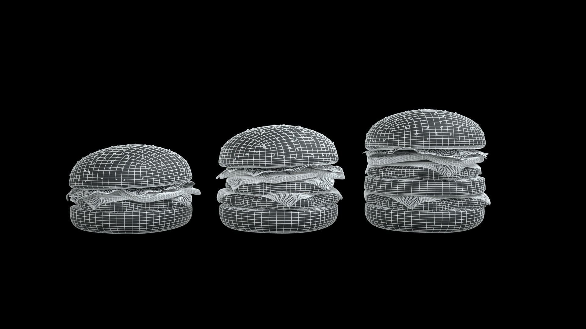 burger toy hamburger 3D model | CGTrader