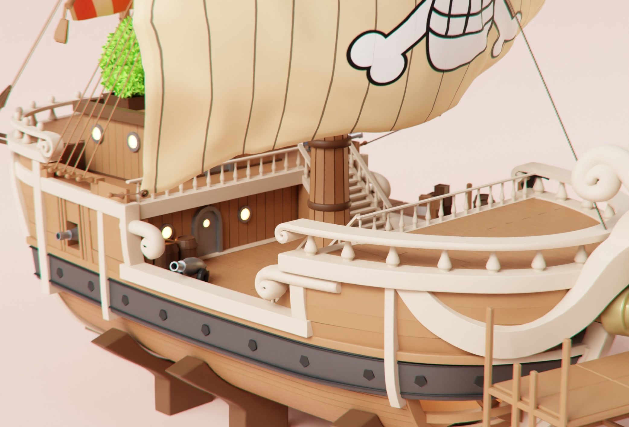 One Piece Going Merry Grand Ship 3D model | CGTrader