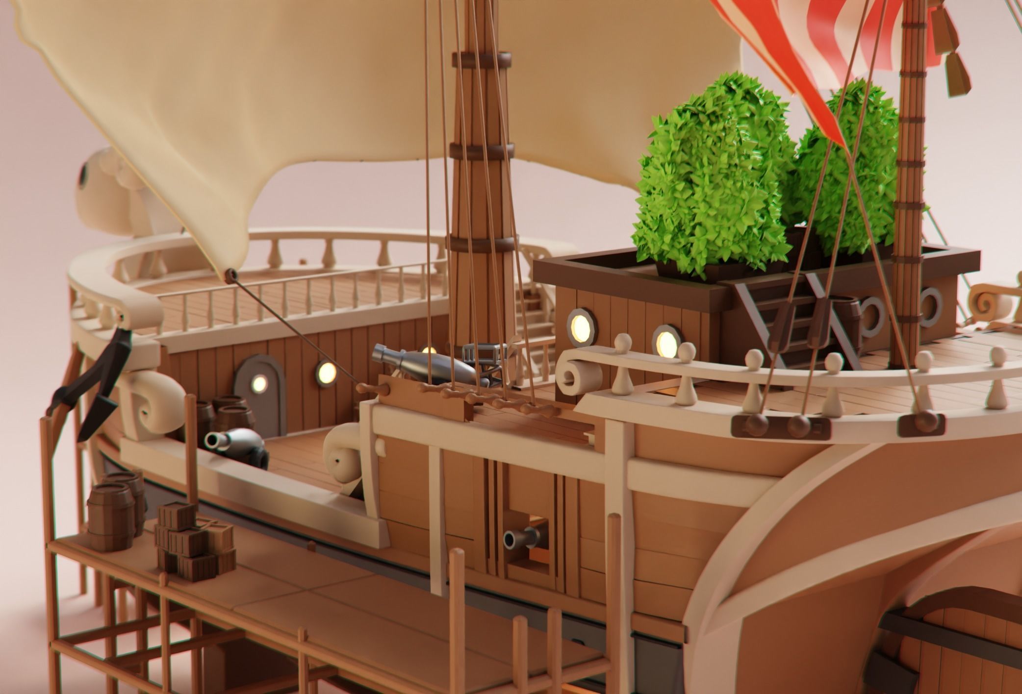 One Piece Going Merry Grand Ship 3D model | CGTrader