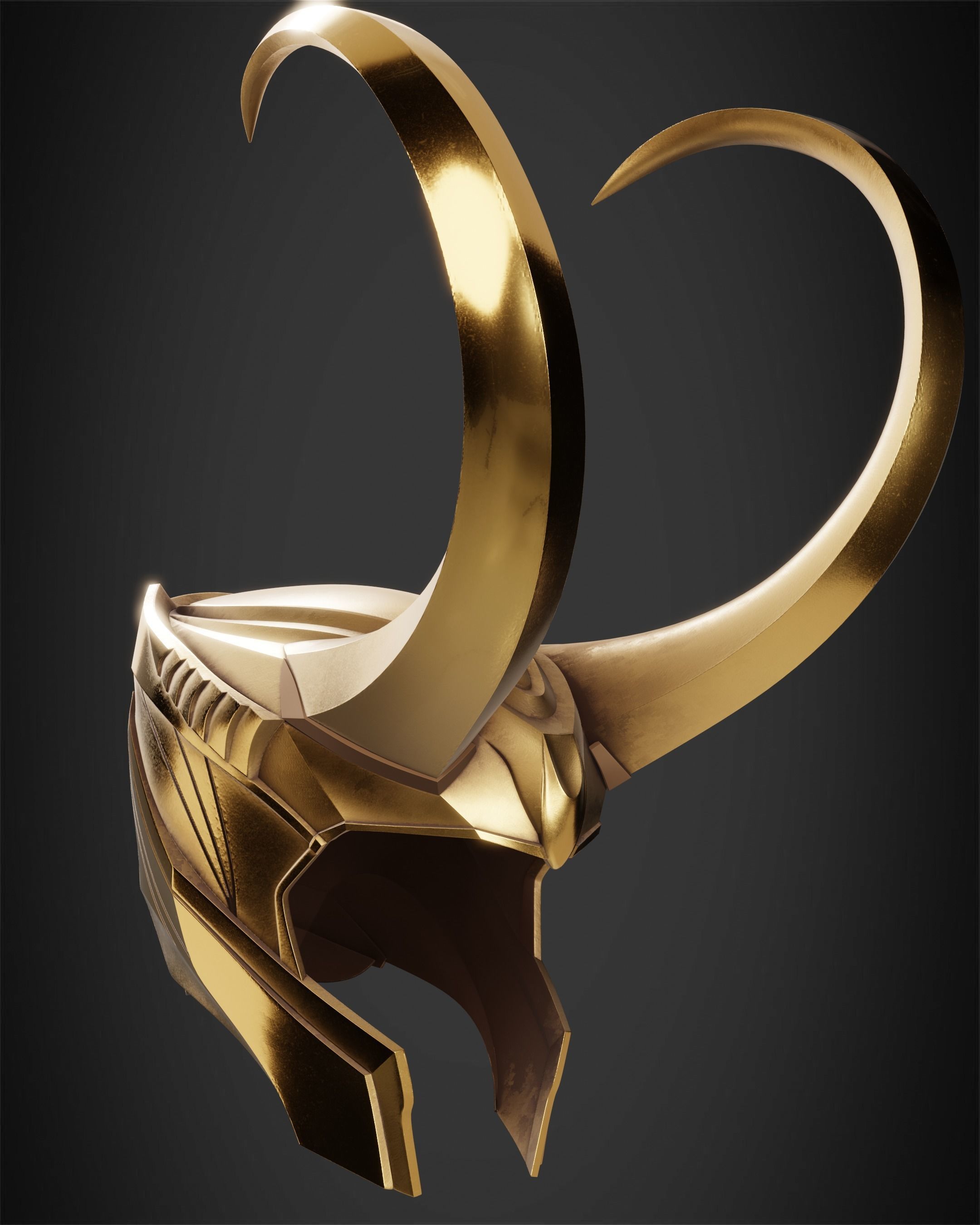 The Avengers Loki Crown for Cosplay 3D model 3D printable | CGTrader