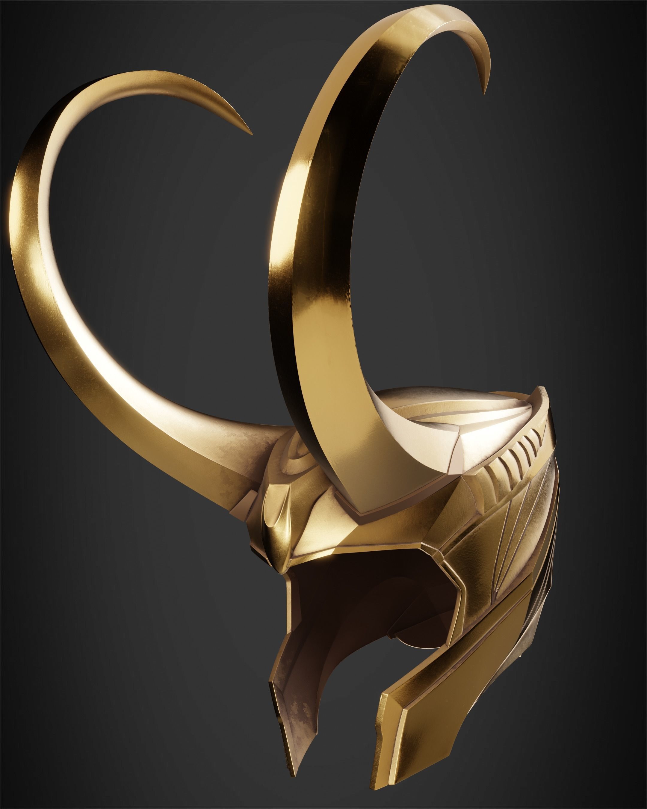 The Avengers Loki Crown for Cosplay 3D model 3D printable | CGTrader