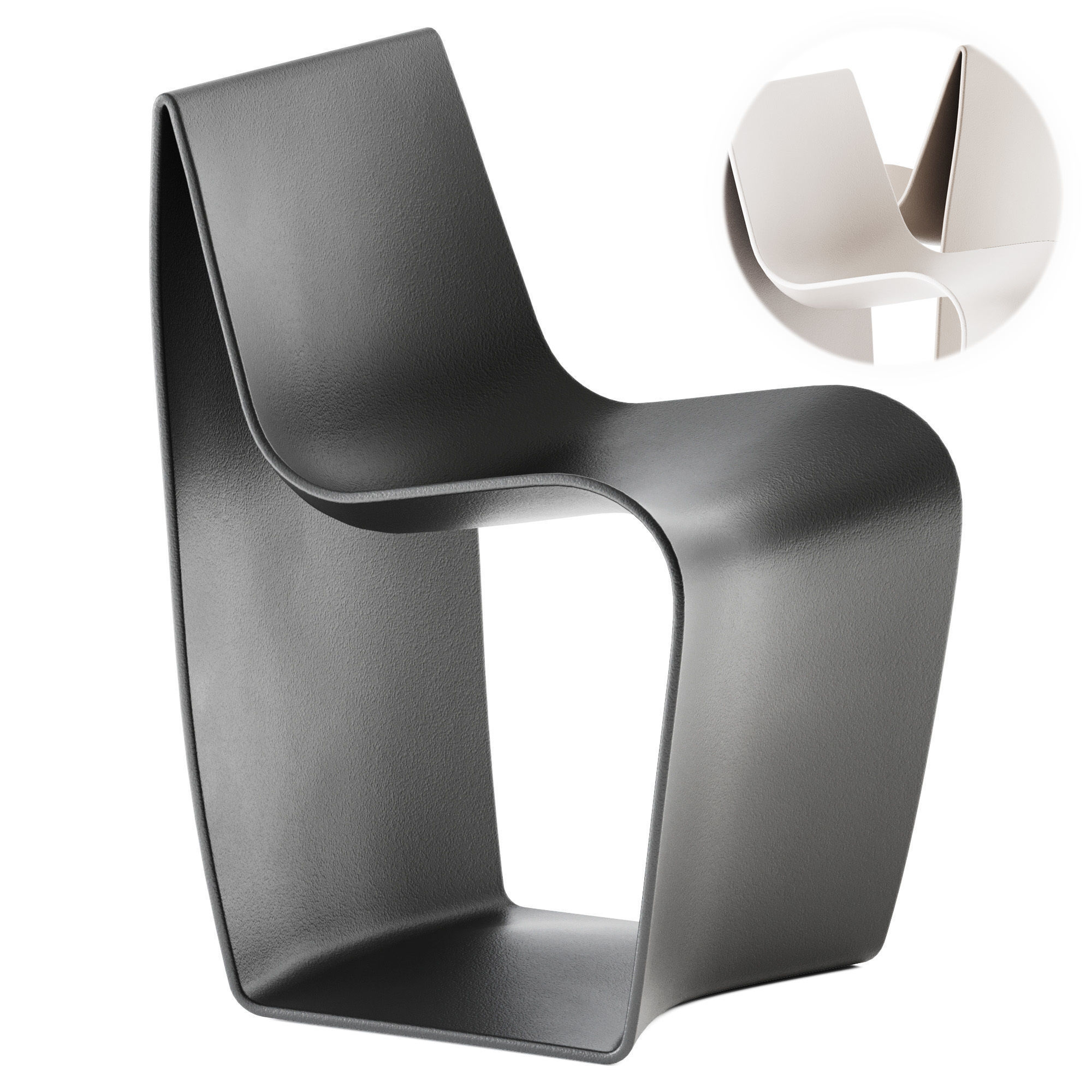 MDF Italia Sign Matt Chair 3D model | CGTrader