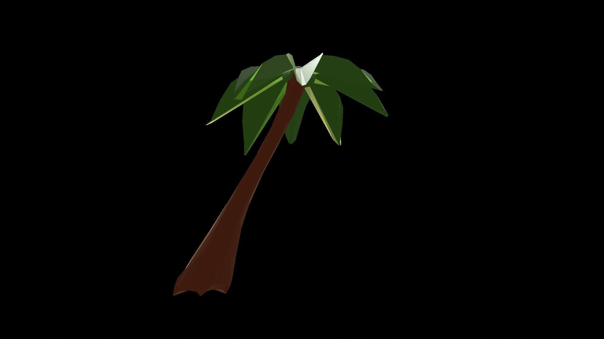 3D model Palm Tree Low Poly VR / AR / low-poly | CGTrader