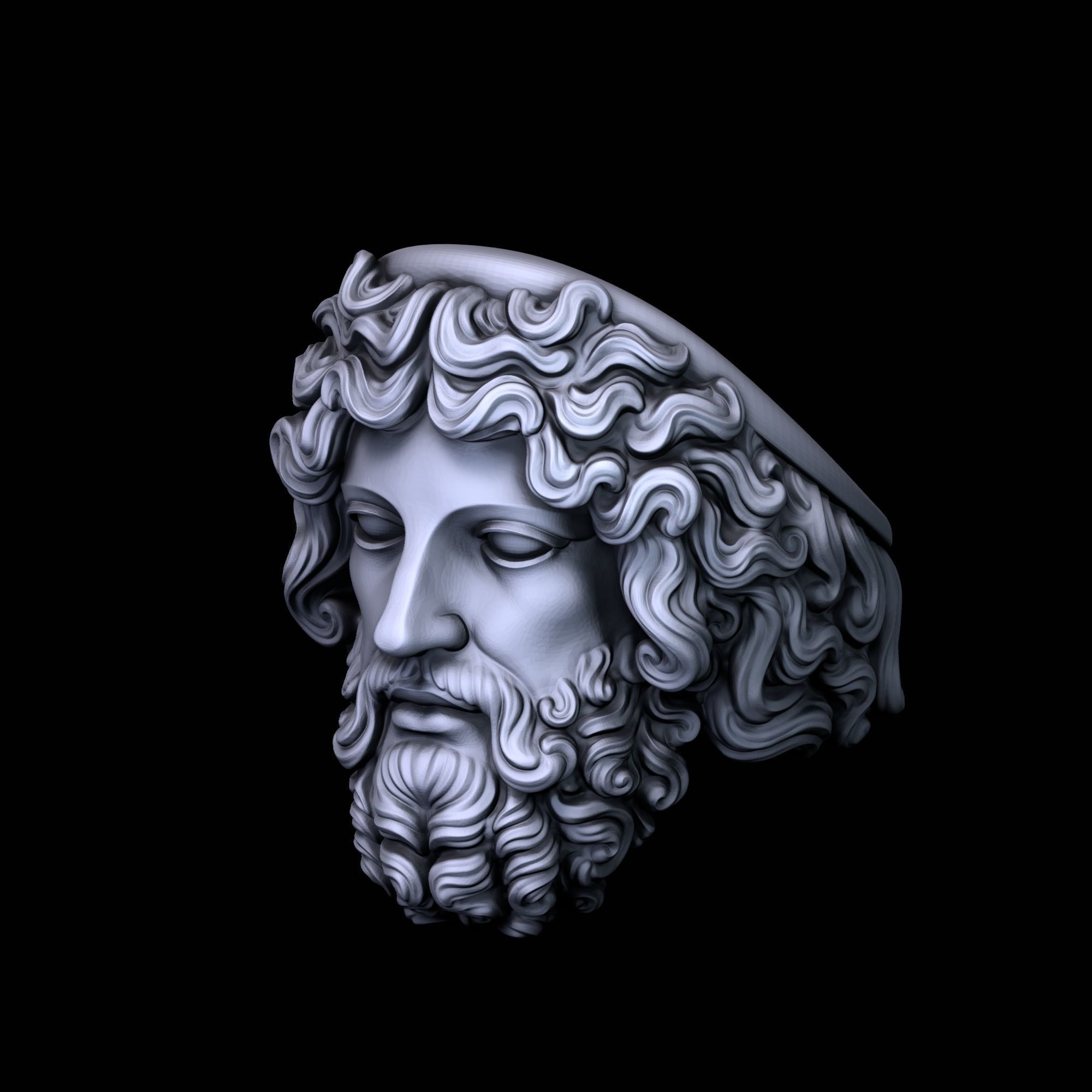 Zeus Ring 3D model 3D printable | CGTrader