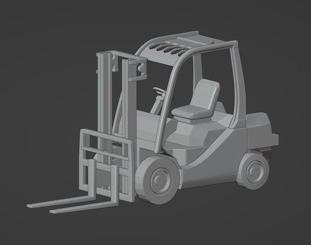 Forklift free 3D model | CGTrader