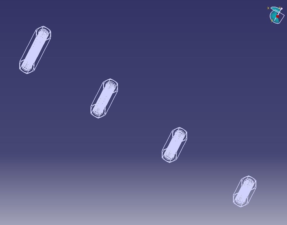 M4 Hexagonal Stud Connector 3D model 3D printable | CGTrader