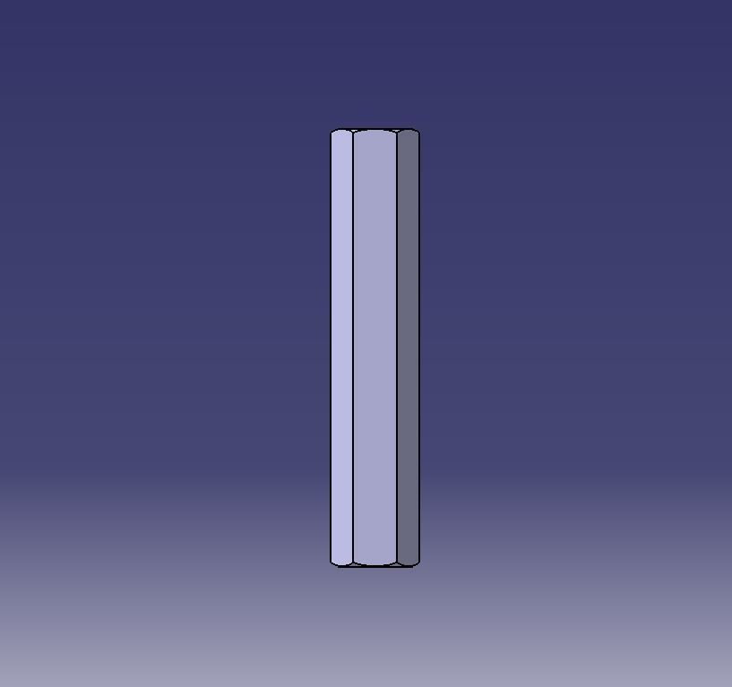 M4 Hexagonal Stud Connector 3D model 3D printable | CGTrader