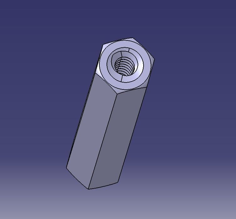 M4 Hexagonal Stud Connector 3D model 3D printable | CGTrader