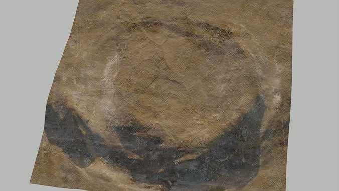 3D model Landscape piece of paper with rock VR / AR / low-poly | CGTrader