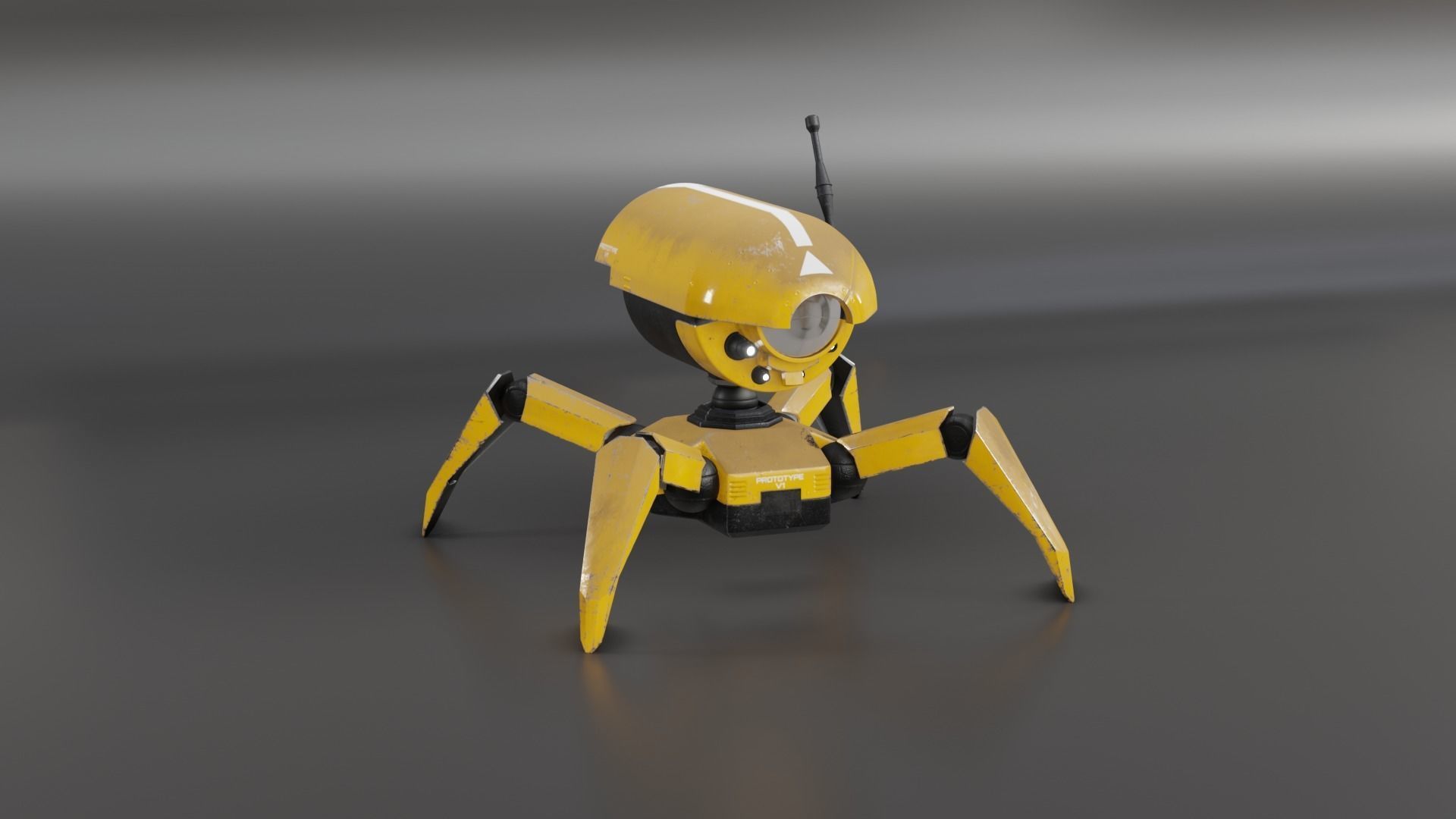 3D model Spider Drone VR / AR / low-poly | CGTrader