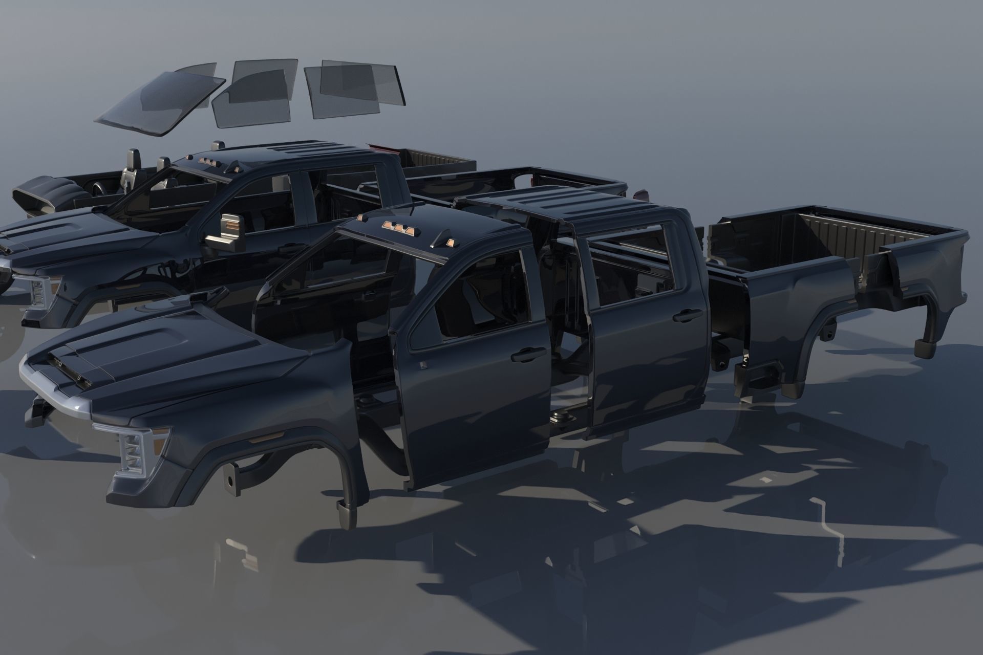 GMC Sierra 2500 2022 3D model 3D printable | CGTrader