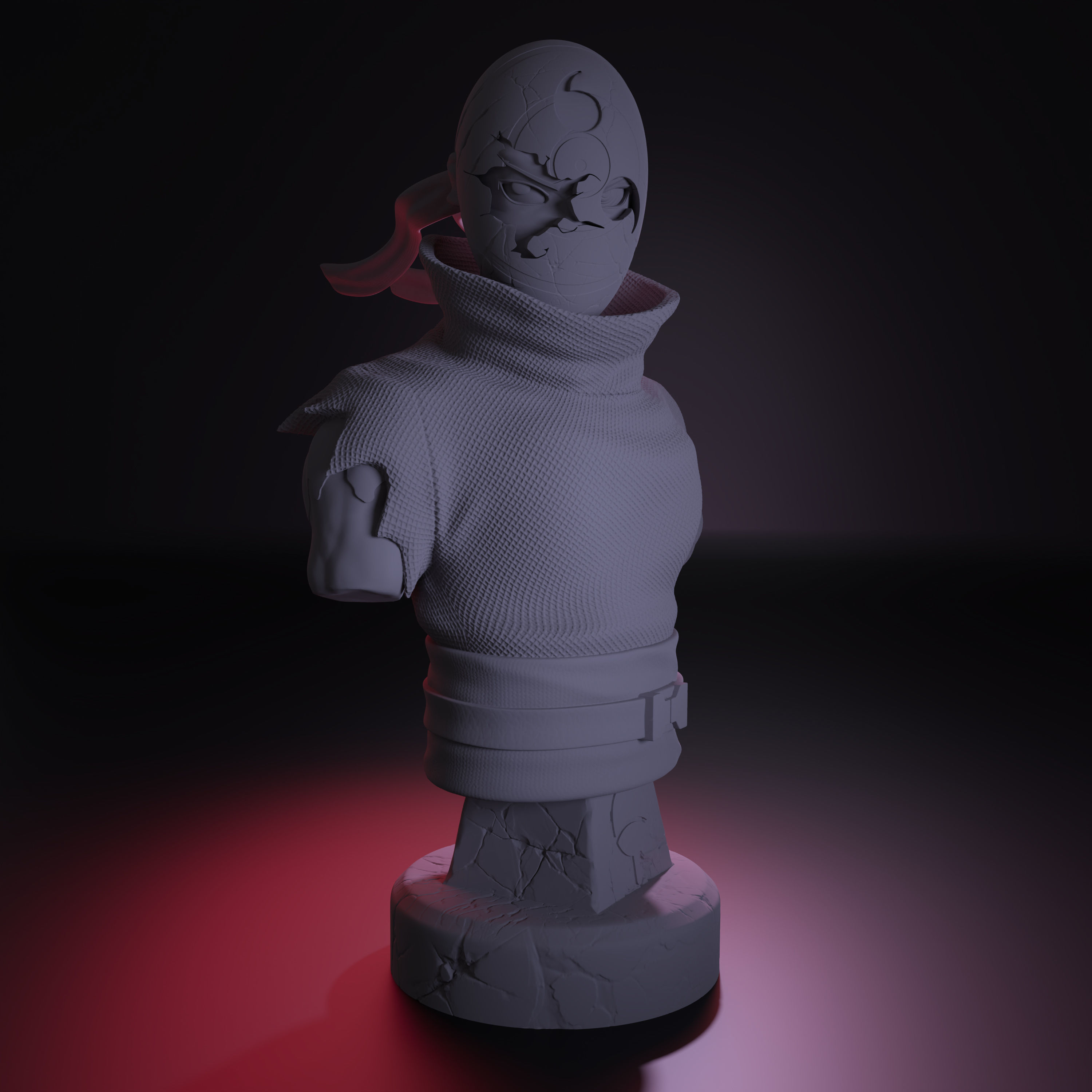 OBITO UCHIHA BUST 3D model 3D printable | CGTrader