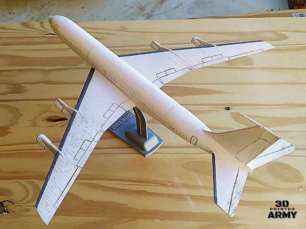 Boeing 707-320 - 3D printed scale model - STL files 3D model 3D ...