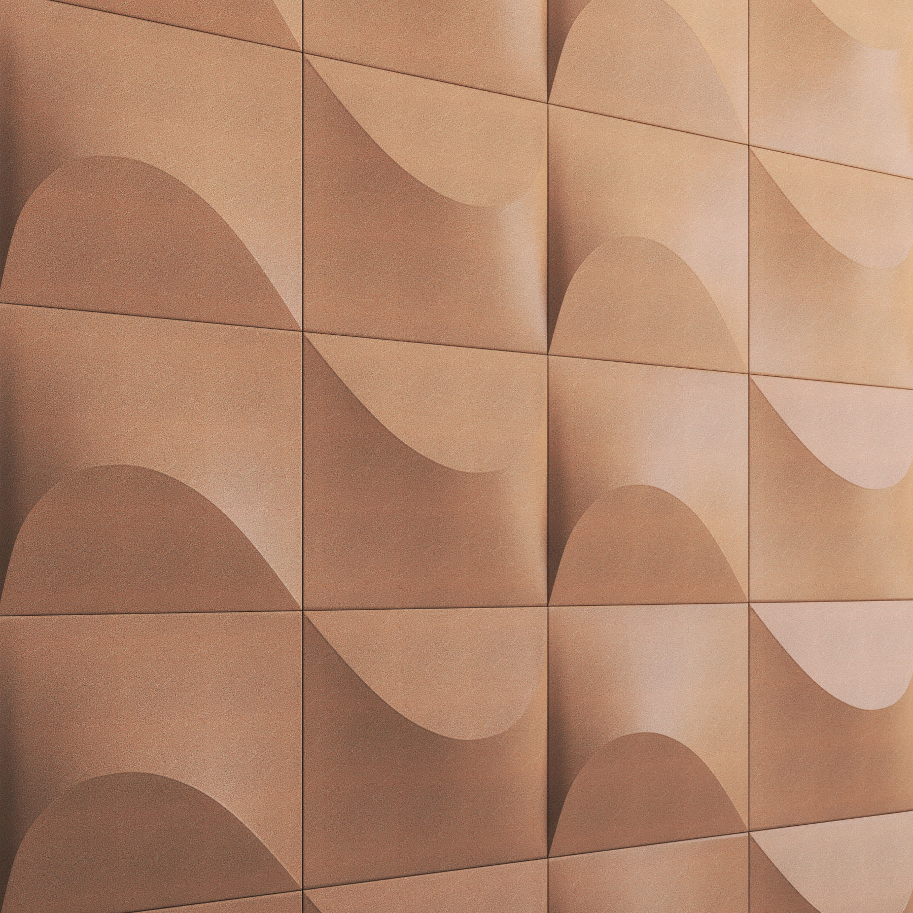 Abstracta Sahara Wall Panel Cork 3D model | CGTrader