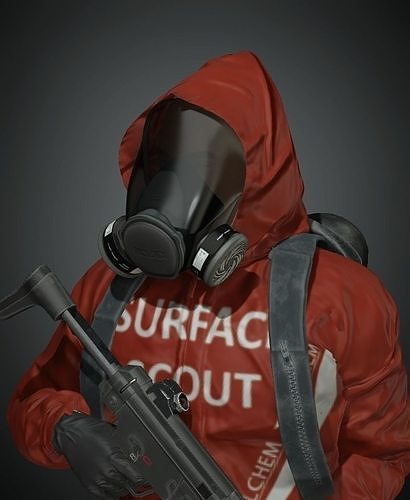 Hazmat military 3D model animated rigged | CGTrader