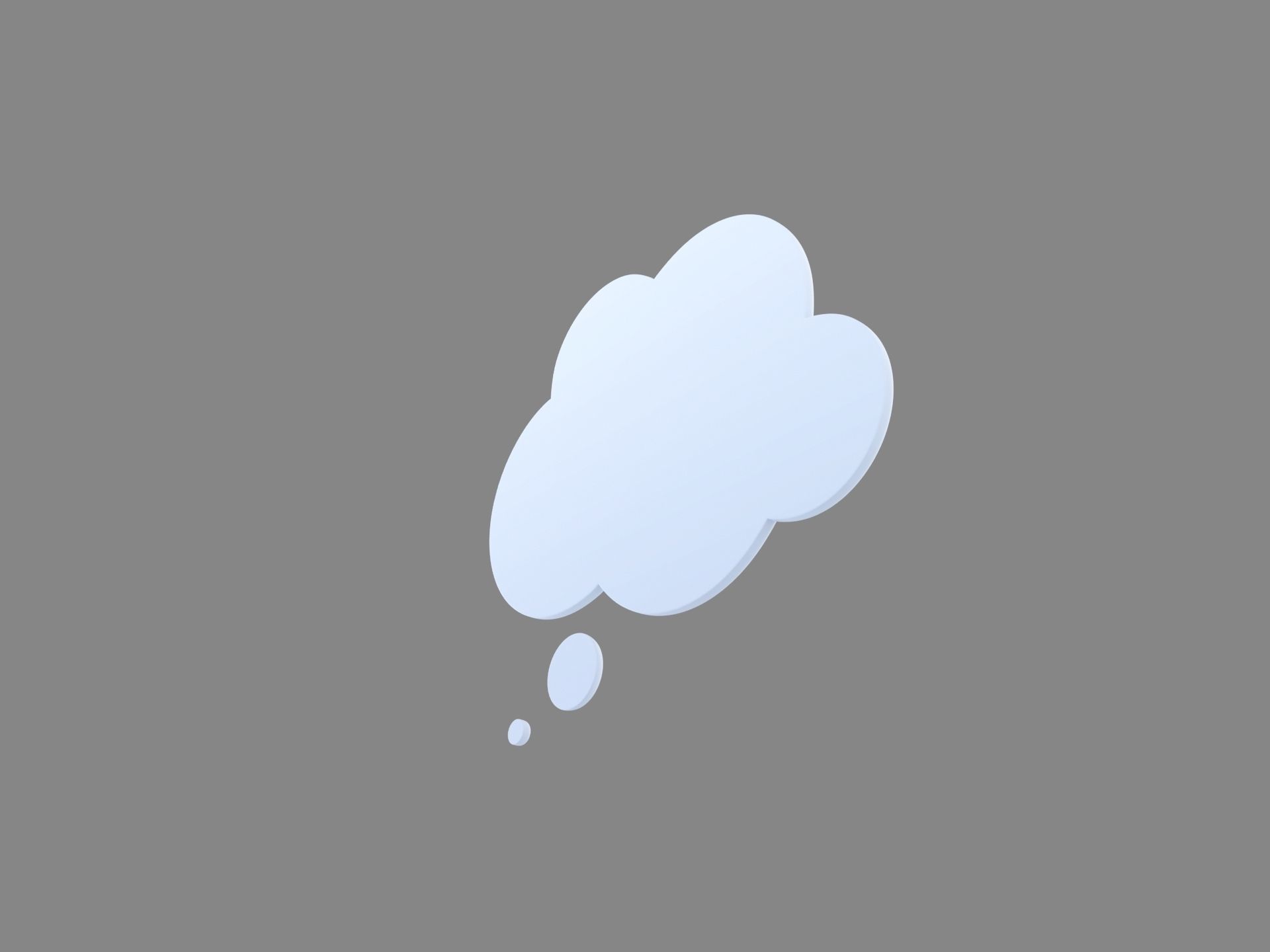 Symbol012 Think Bubble 3D model | CGTrader