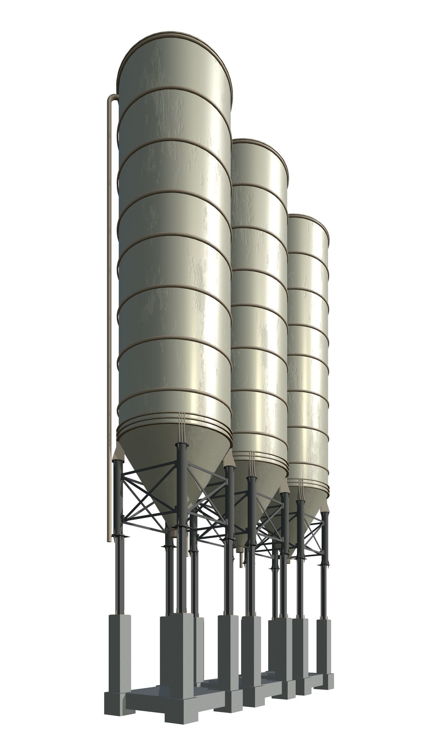 Industrial silo 3D model | CGTrader