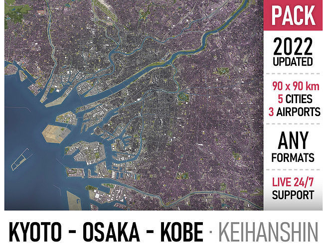 Osaka 3D Model Collection | CGTrader