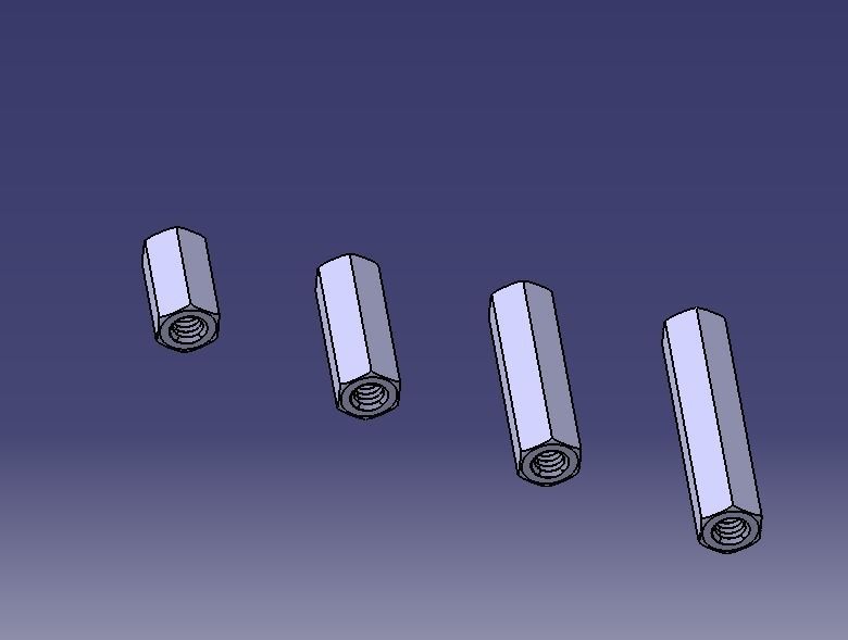 M7 Hexagonal Stud Connector 3D model 3D printable | CGTrader