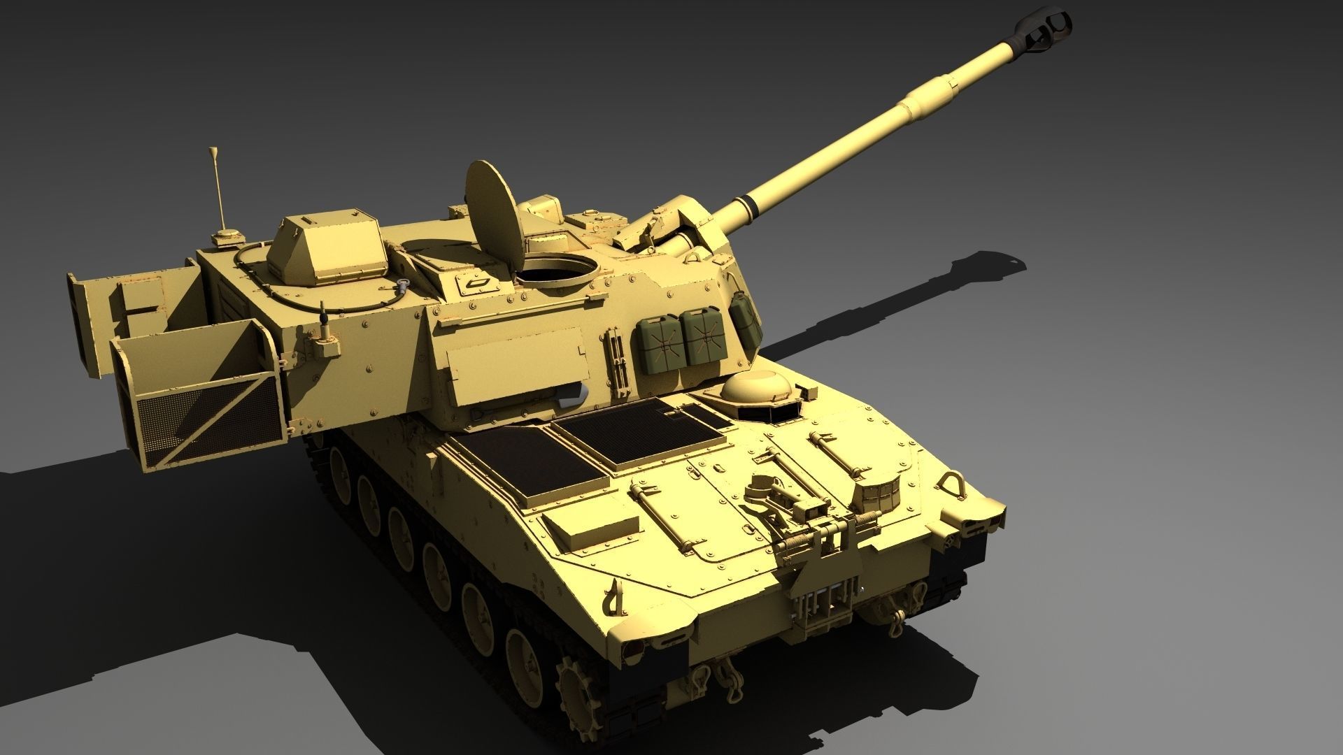 Paladin military tank free 3D model | CGTrader