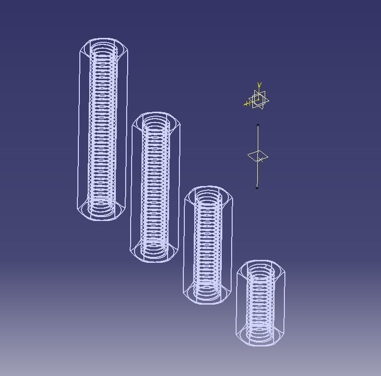 M14 Hexagonal Stud Connector 3D model 3D printable | CGTrader