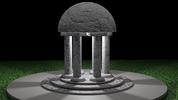Simple tomb model with texture free 3D model | CGTrader