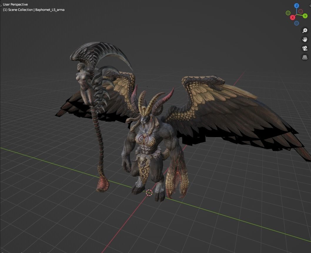 3D model Baphomet Elephant VR / AR / low-poly | CGTrader