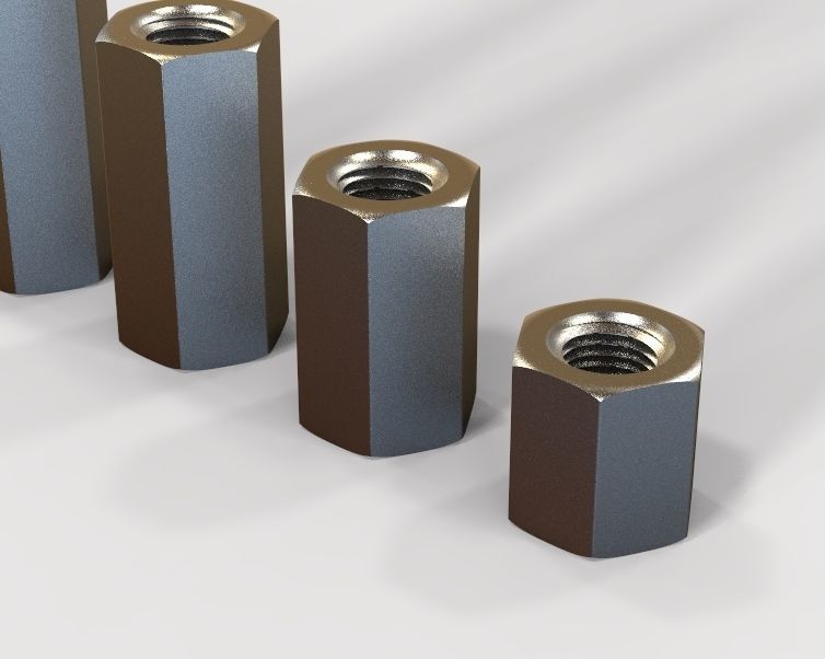 M48 Hexagonal Stud Connector 3D model 3D printable | CGTrader