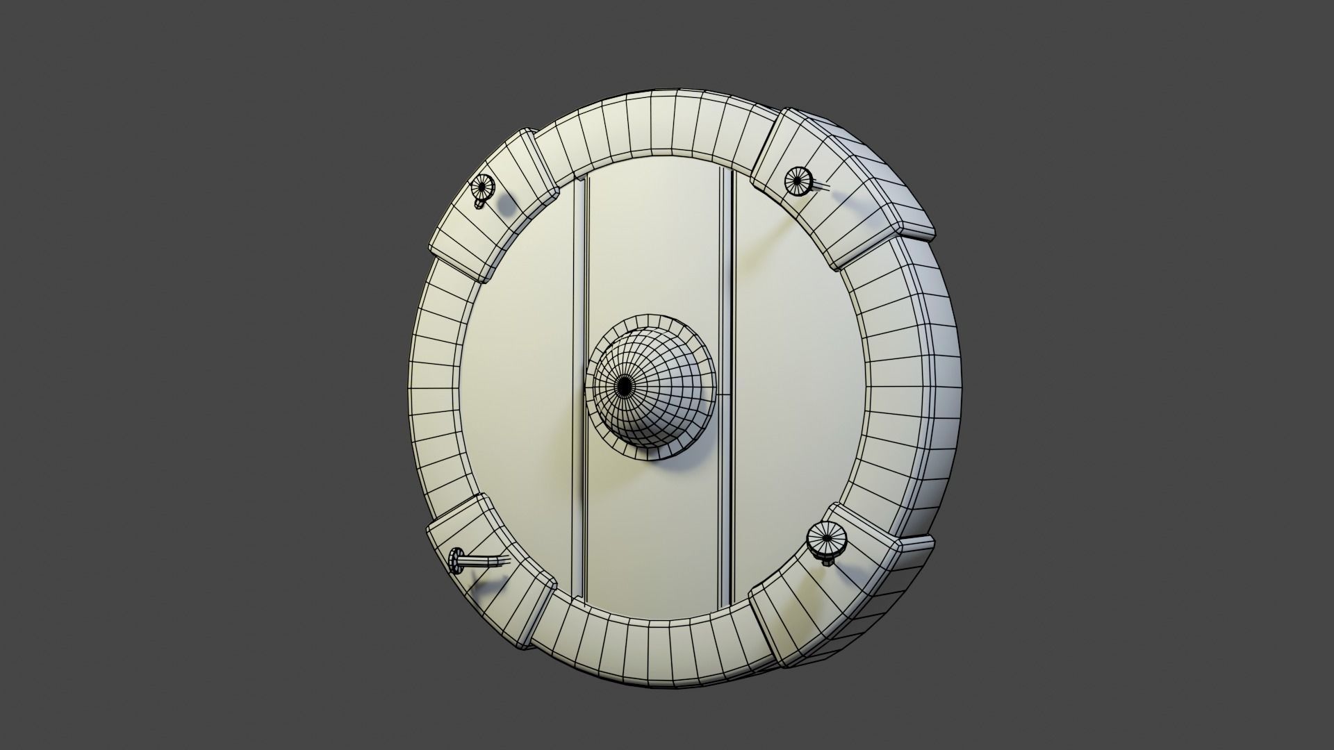 3D model stylized viking Shield VR / AR / low-poly | CGTrader