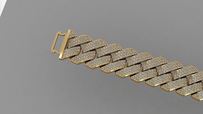 Chain bracelet 3D model 3D printable | CGTrader