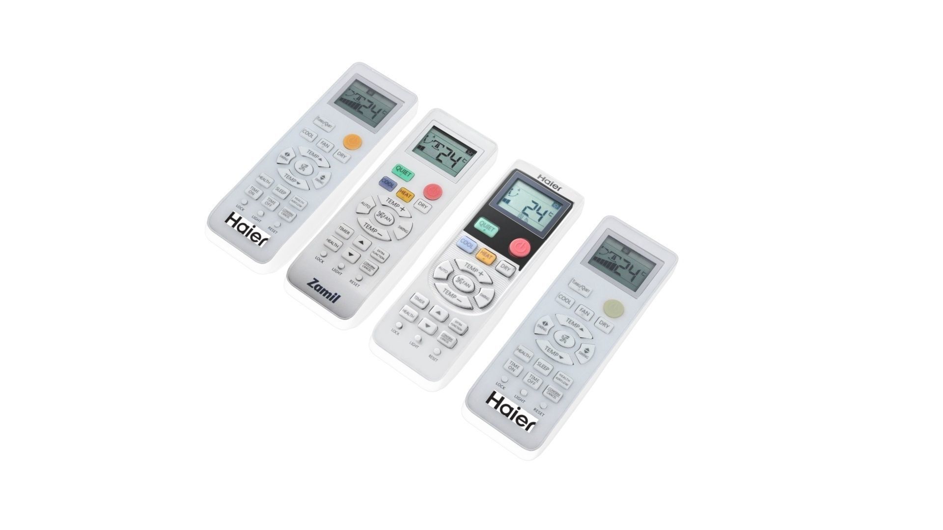 Haier Air Conditioner Remote Controls Set 3D model | CGTrader