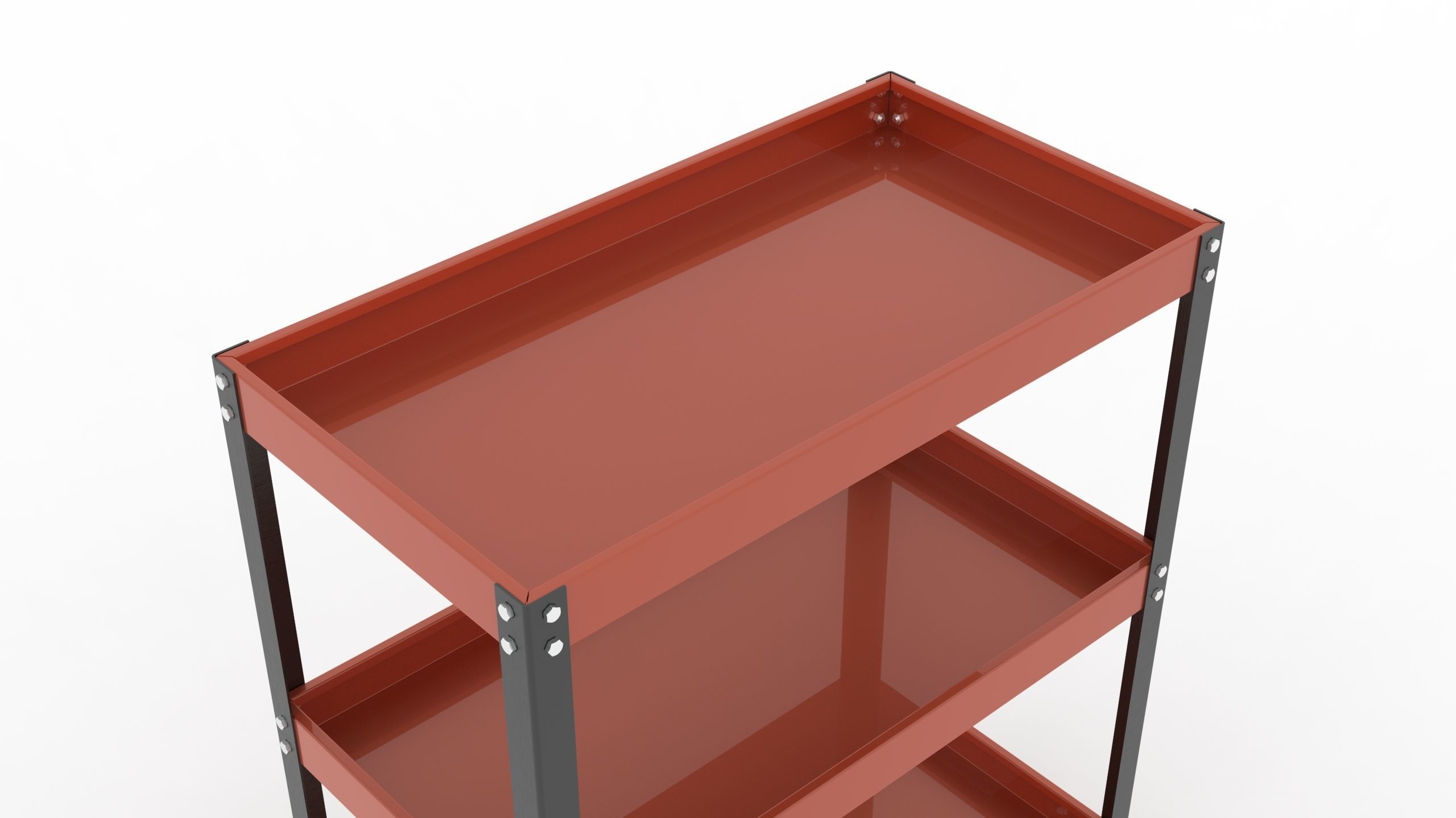 3D model INDUSTRIAL PARTS TROLLEY VR / AR / low-poly | CGTrader