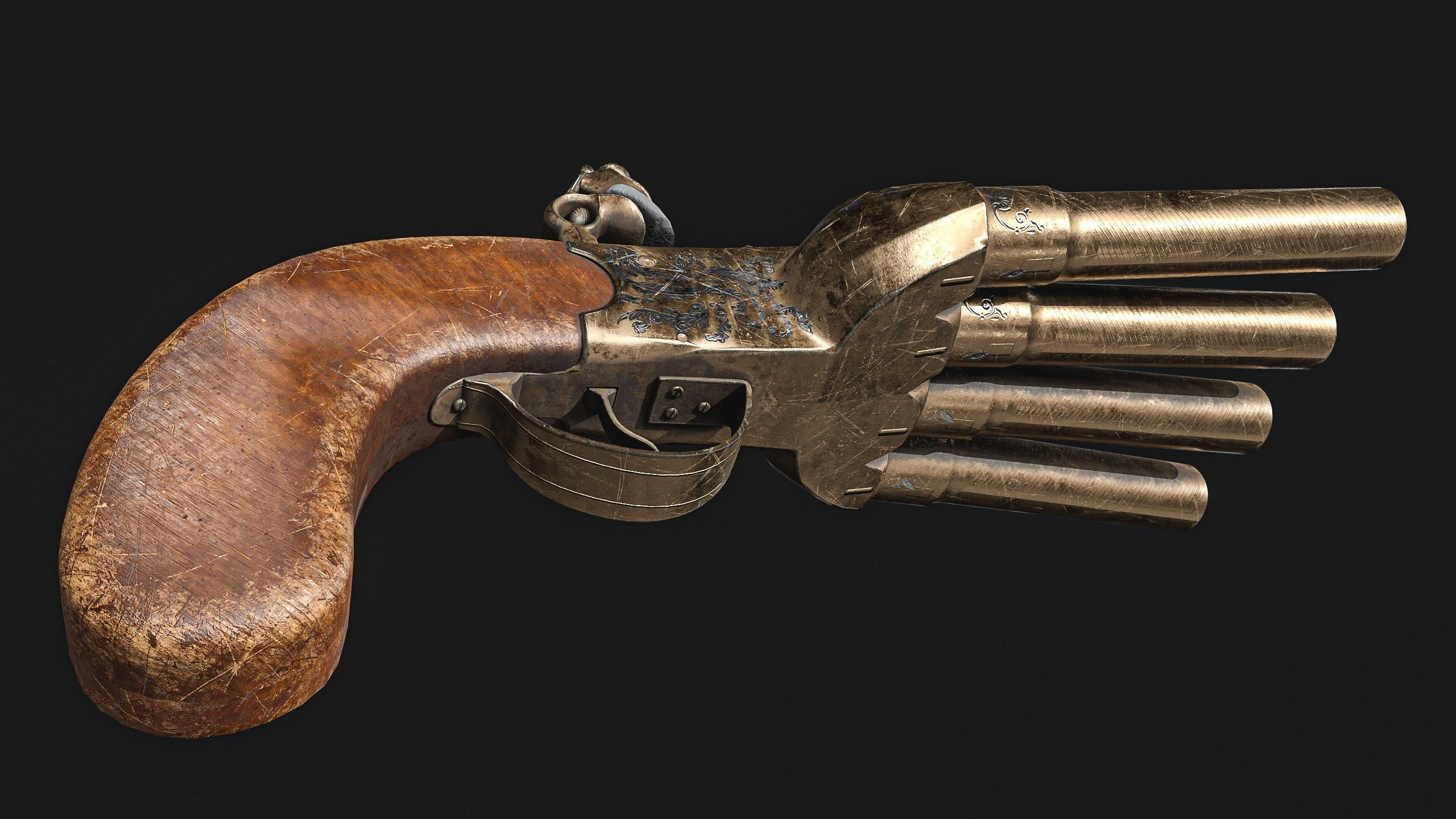 3D model Duck Foot Pistol VR / AR / low-poly | CGTrader